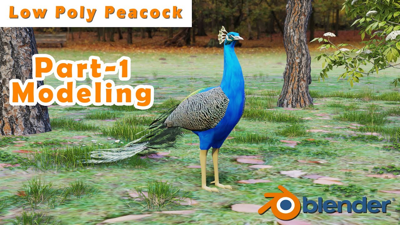 Low poly Peacock Modeling in Blender 2.93 - YouTube