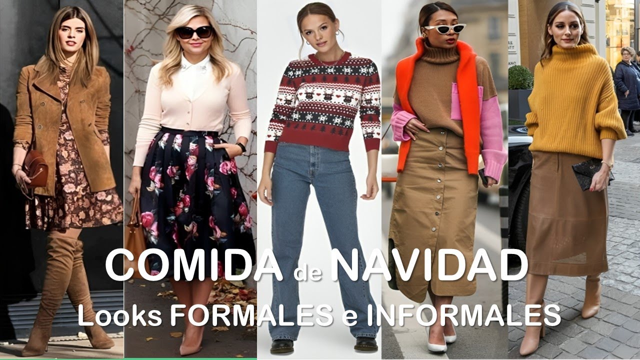 IDEAS de LOOKS para una COMIDA de NAVIDAD | LOOKS FORMALES e INFORMALES ...