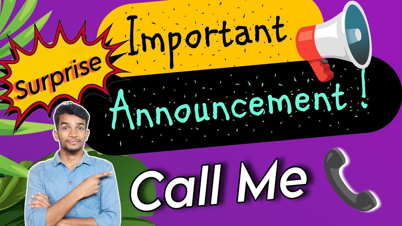 Surprise ! Call Me On Live 🤙 - YouTube