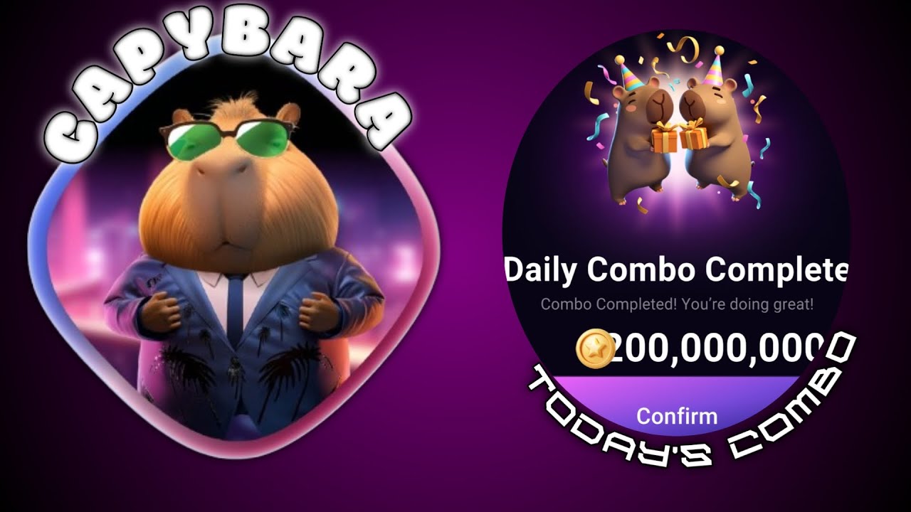Capybara Nation Daily Combo 25& 26 October |Capybara Nation Airdrop Daily Combo Today 25& 26 ...