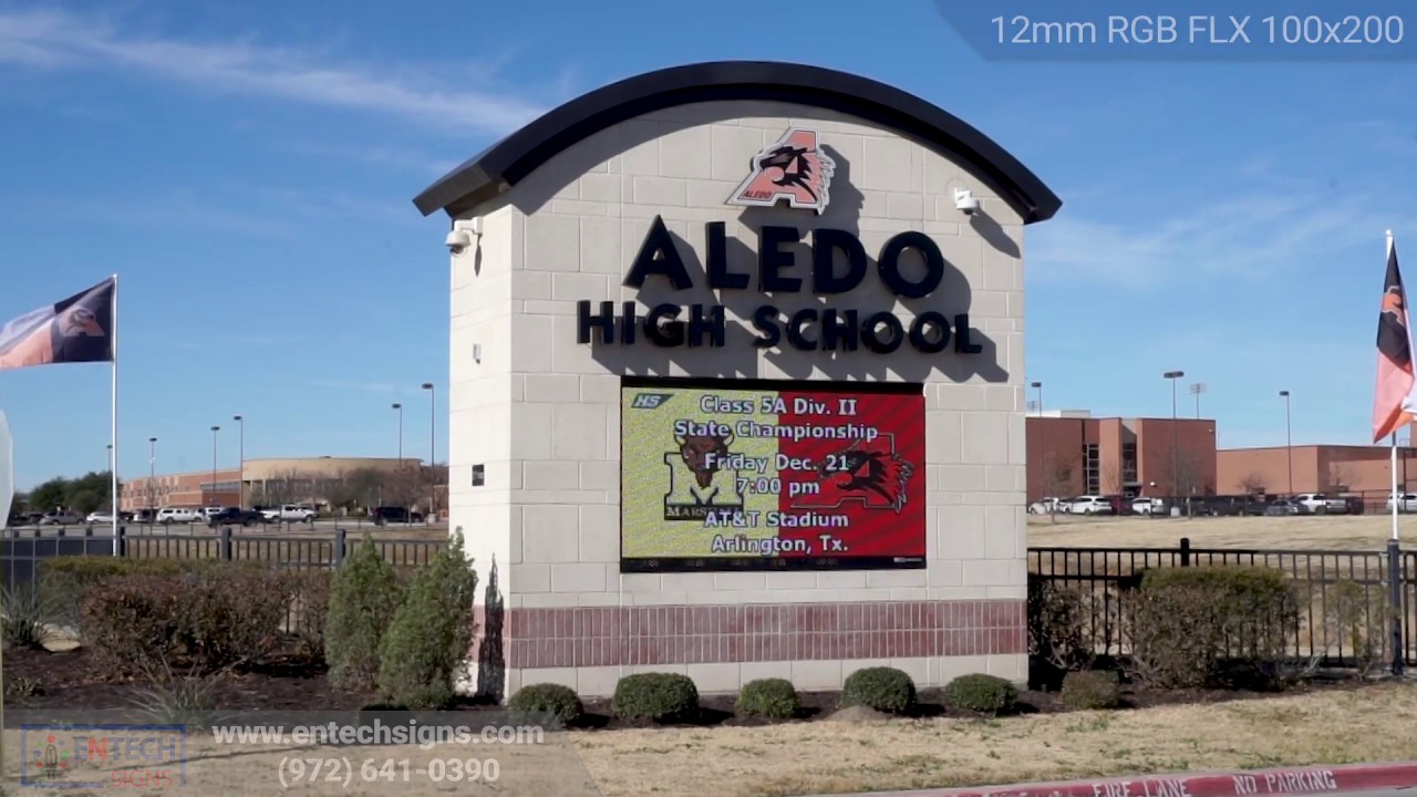 Aledo High School Celebrates State Championship with LED Sign - 12MM ...