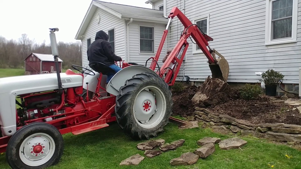 Removing A GIANT CB Radio Tower Foundation with the Ford 850 & Sherman ...