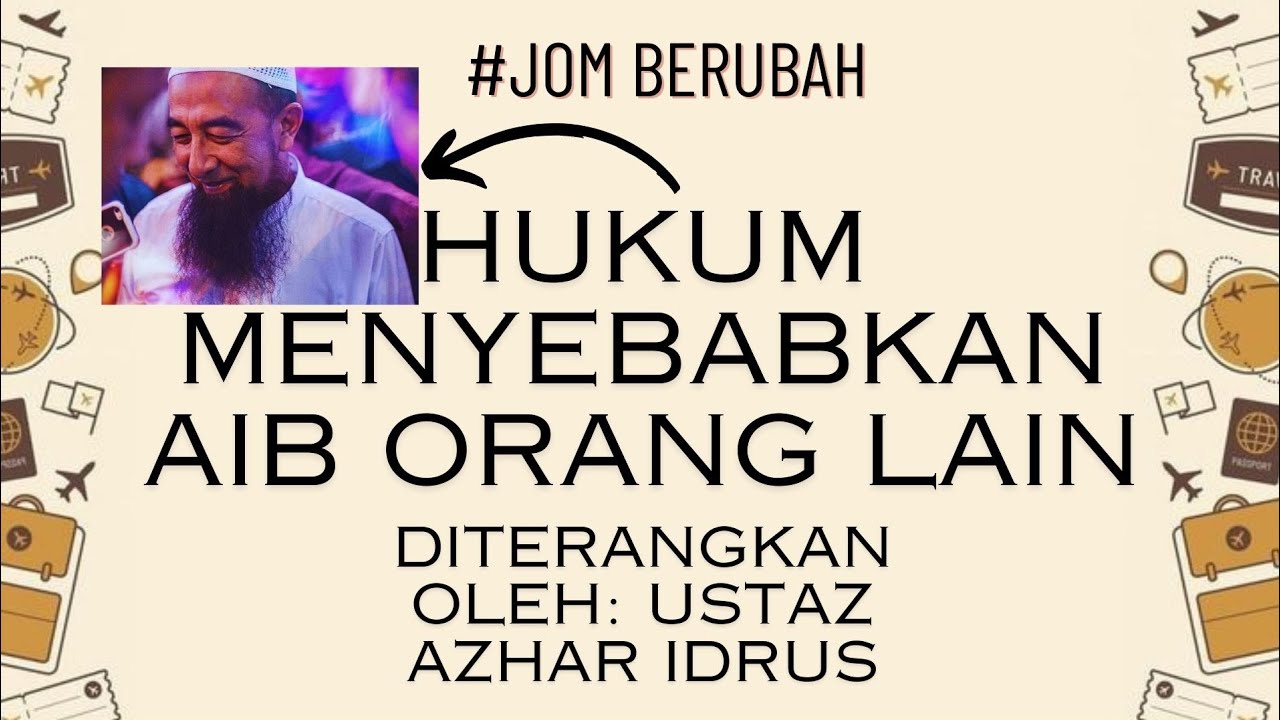 HUKUM MENYEBARKAN AIB ORANG LAIN | Maaf tertulis "menyebabkan ...
