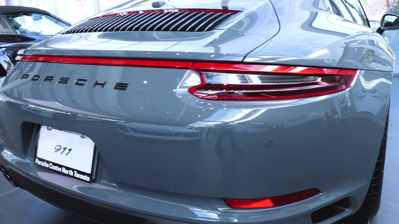 2018 Porsche 911 Carrera 4 in Graphite Blue - YouTube