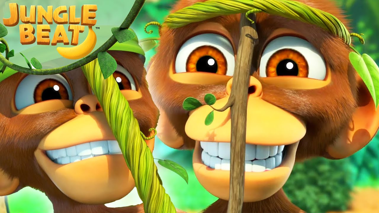 Munki tries to become an elephant | Jungle Beat: Munki & Trunk | Kids ...