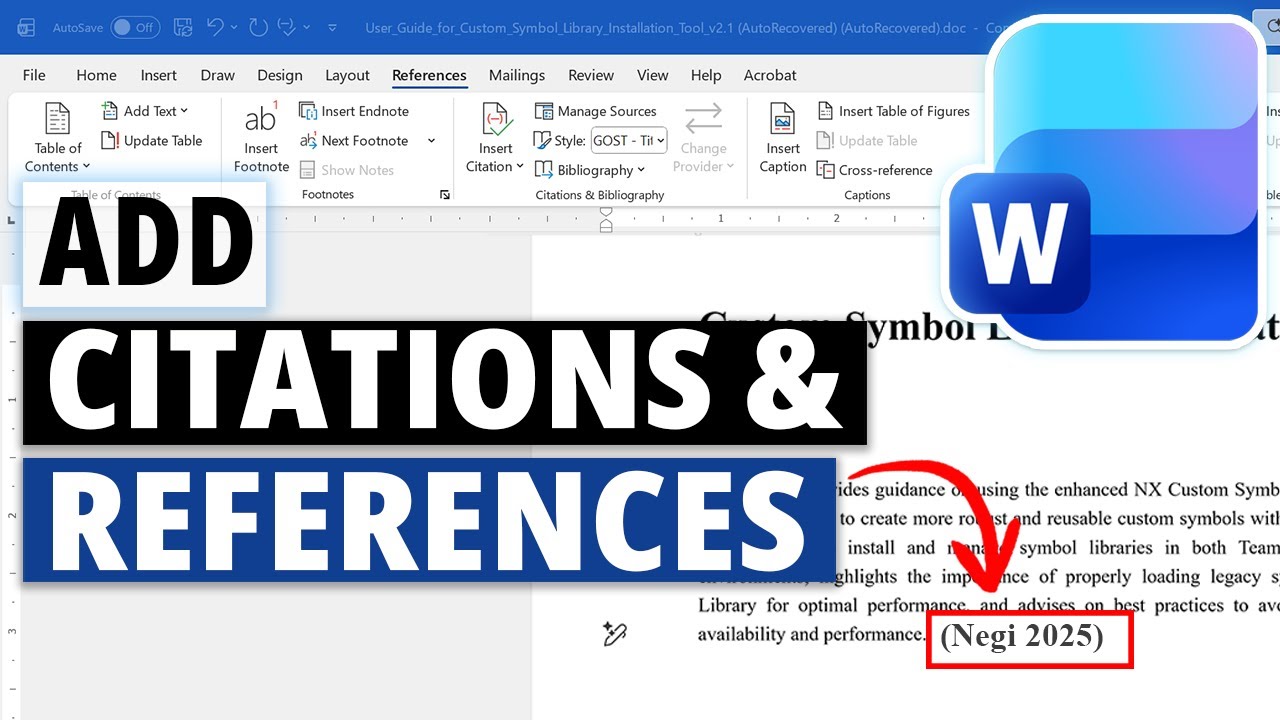 Stop Doing This Wrong! Add Citations and References the Right Way in ...