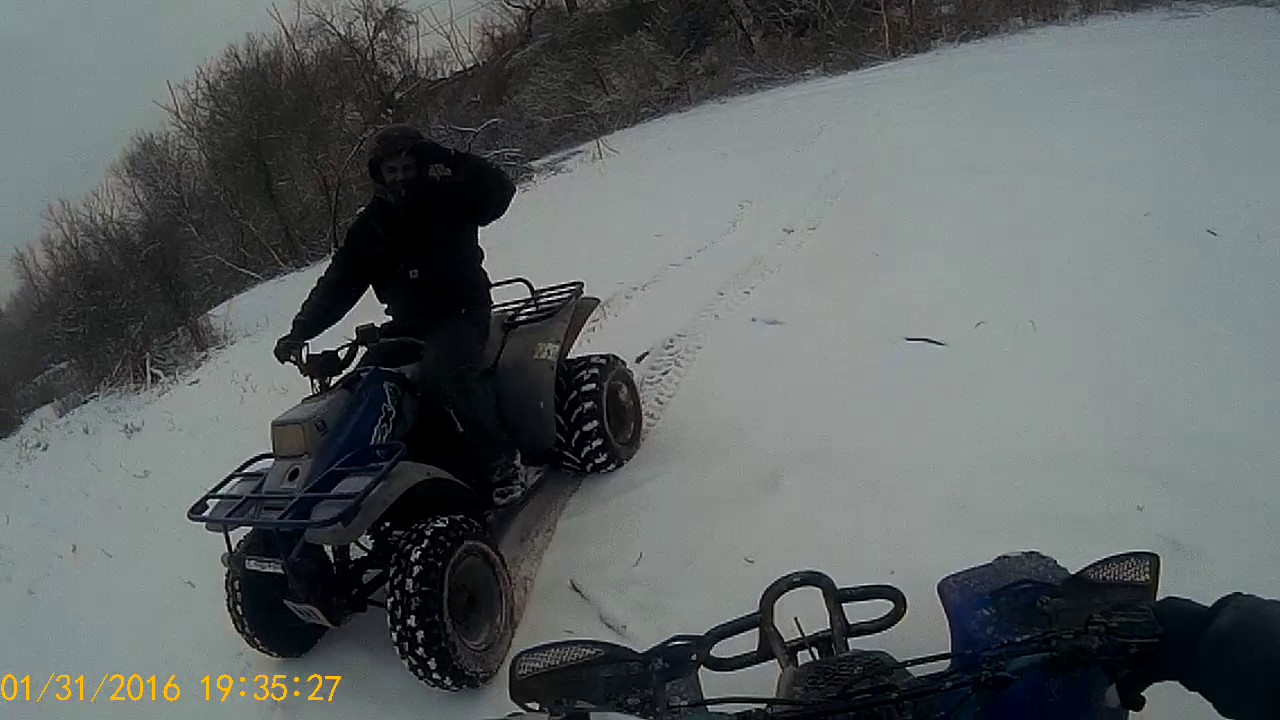 Yamaha blaster trail boss 250 trail ride - YouTube