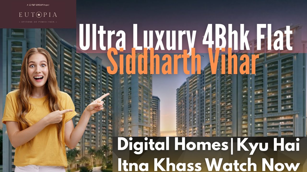 Ghaziabad Ka Ultra Luxury Project T&T Eutopia | Digital & Smart Home 4bhk Nearby N.H 24_Delhi ...