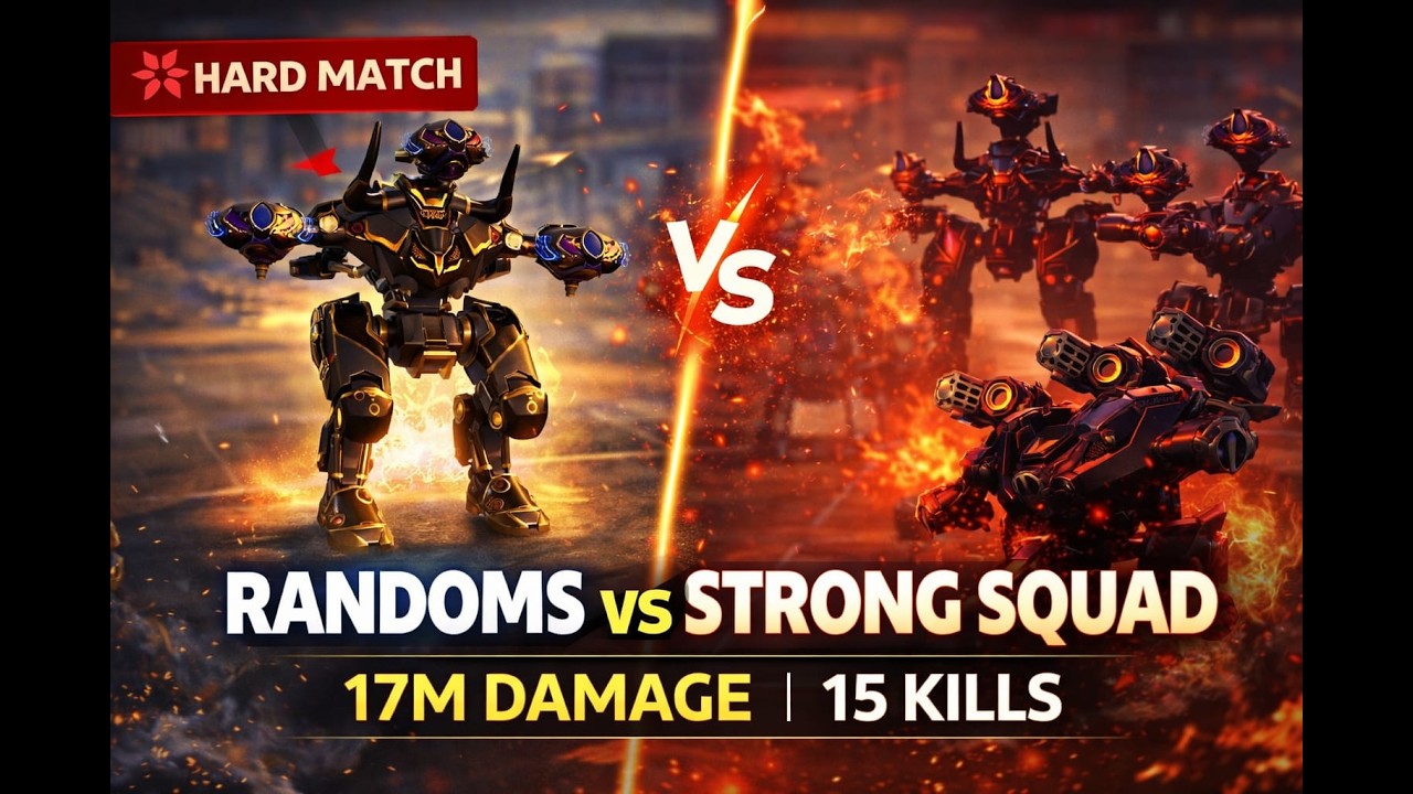 Randoms vs Strong Squad | 17M Damage INSANE Match | War Robots - YouTube