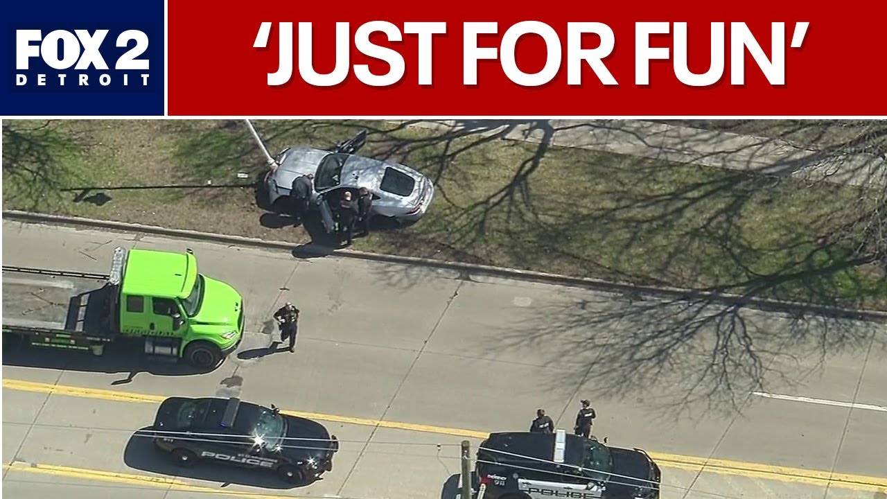 Michigan Police chase: Man runs from cops 'just for fun' - YouTube