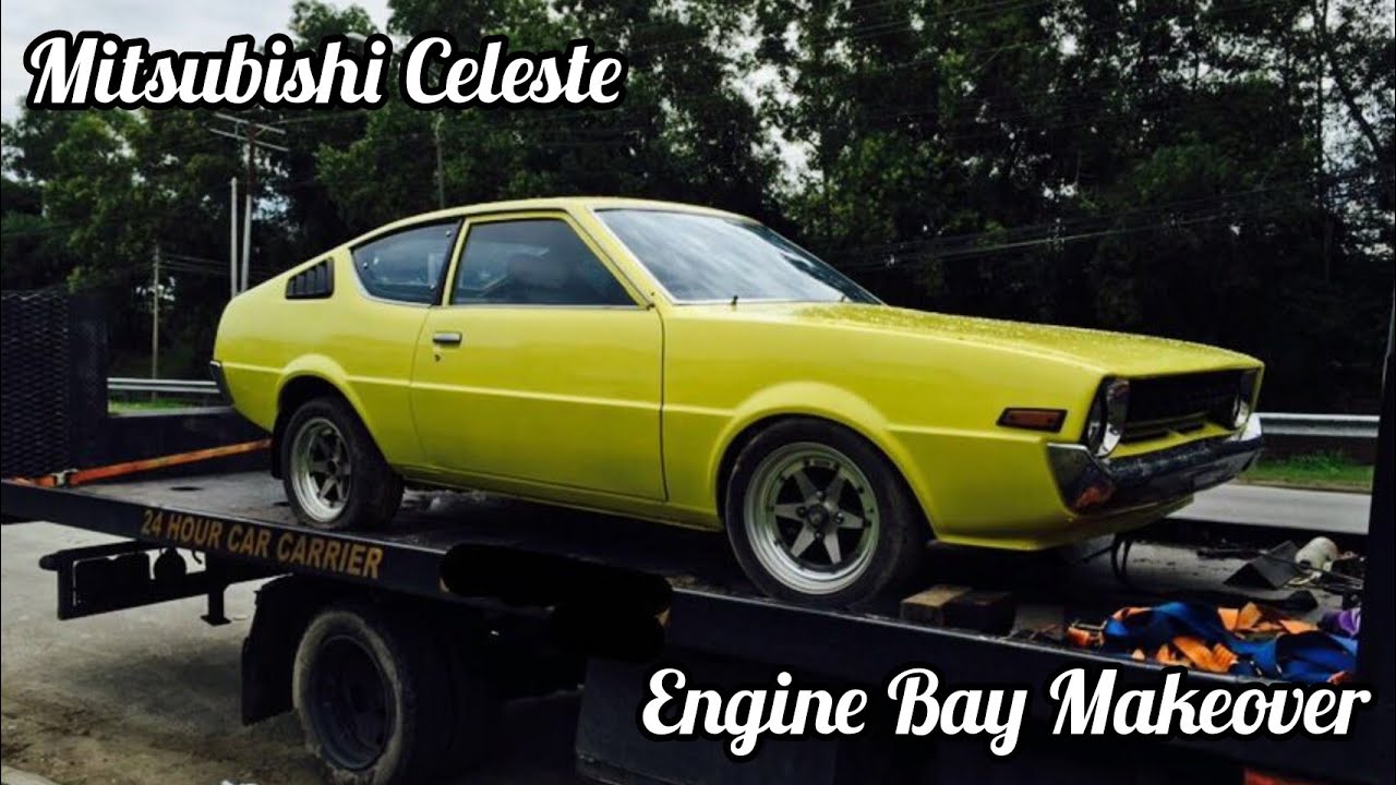 Mitsubishi Celeste & Toyota Celica | Engine Bay Makeover project - YouTube