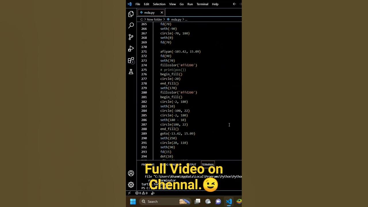 To Make Doraemon Using Python Code 😉 Youtube