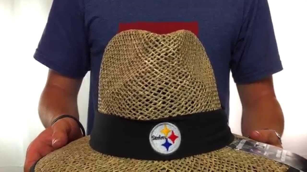 Steelers 'NFL TRAINING STRAW' Hat by New Era - YouTube