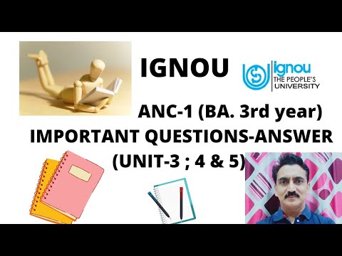 ANC-1//IMPORTANT QUESTIONS-ANSWERS//UNIT-3rd ;4rth & 5th// BA. 3rd Year ...