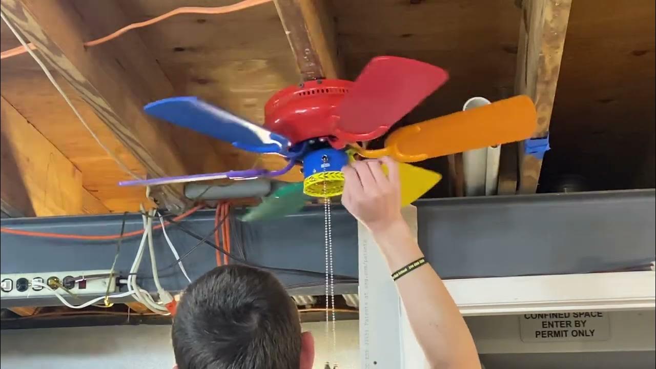 Smashing a ceiling fan part 1 - YouTube