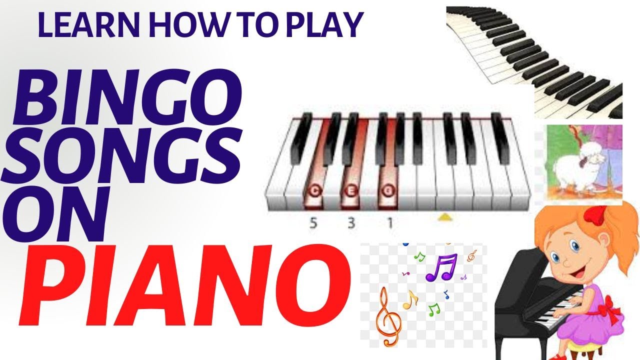 Easy Piano tutorial Bingo|| How to Play Bingo Rhymes on Piano|| Primary ...