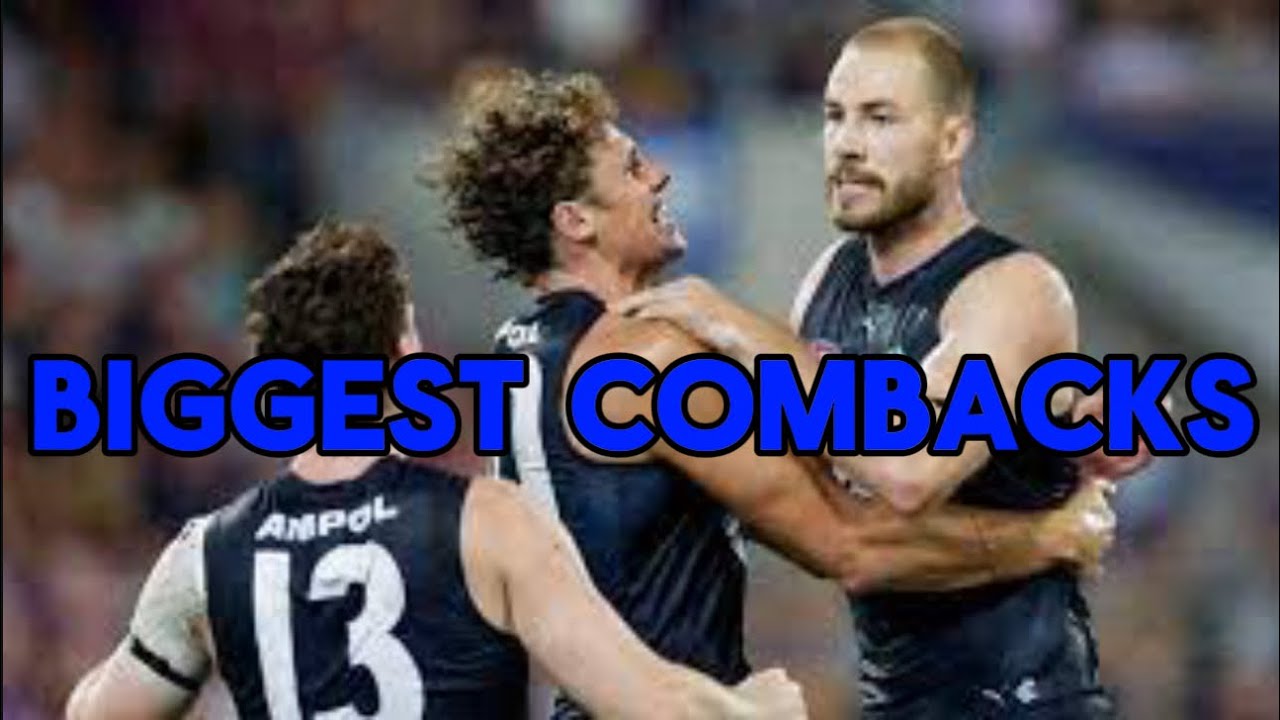 AFL BIGGEST COMEBACKS PT1 - YouTube