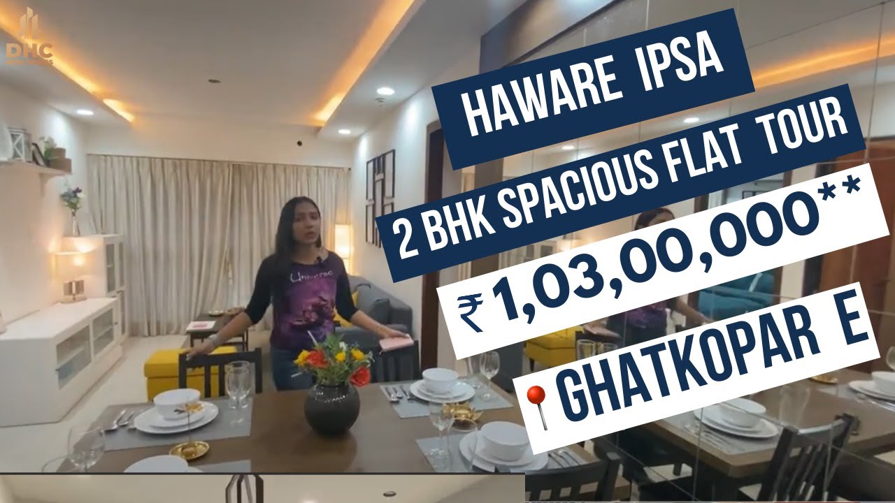 Haware IPSA 📍Ghatkopar East, Mumbai | Ready to move | Furnished 1.5Bhk/2bhk #ghatkopar #home # ...