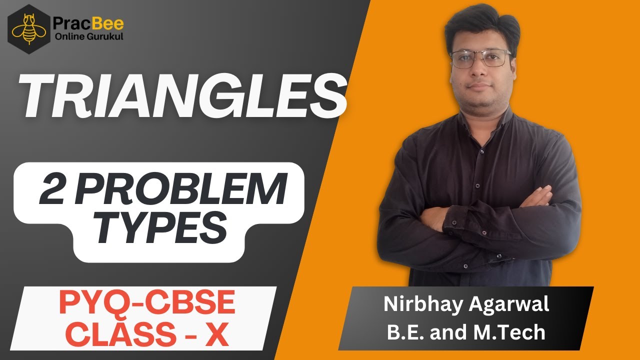 One Shot - Triangles - 2 Problem types | CBSE Class 10th, 2025 | Nirbhay Agarwal - YouTube
