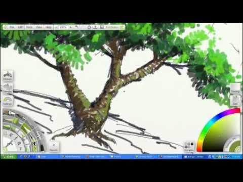 Tree - Digital Speed Painting - YouTube