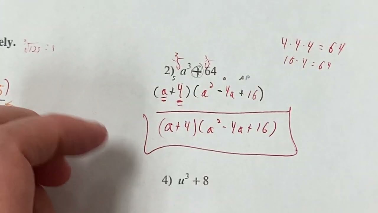 Factoring Perfect Cubes - YouTube