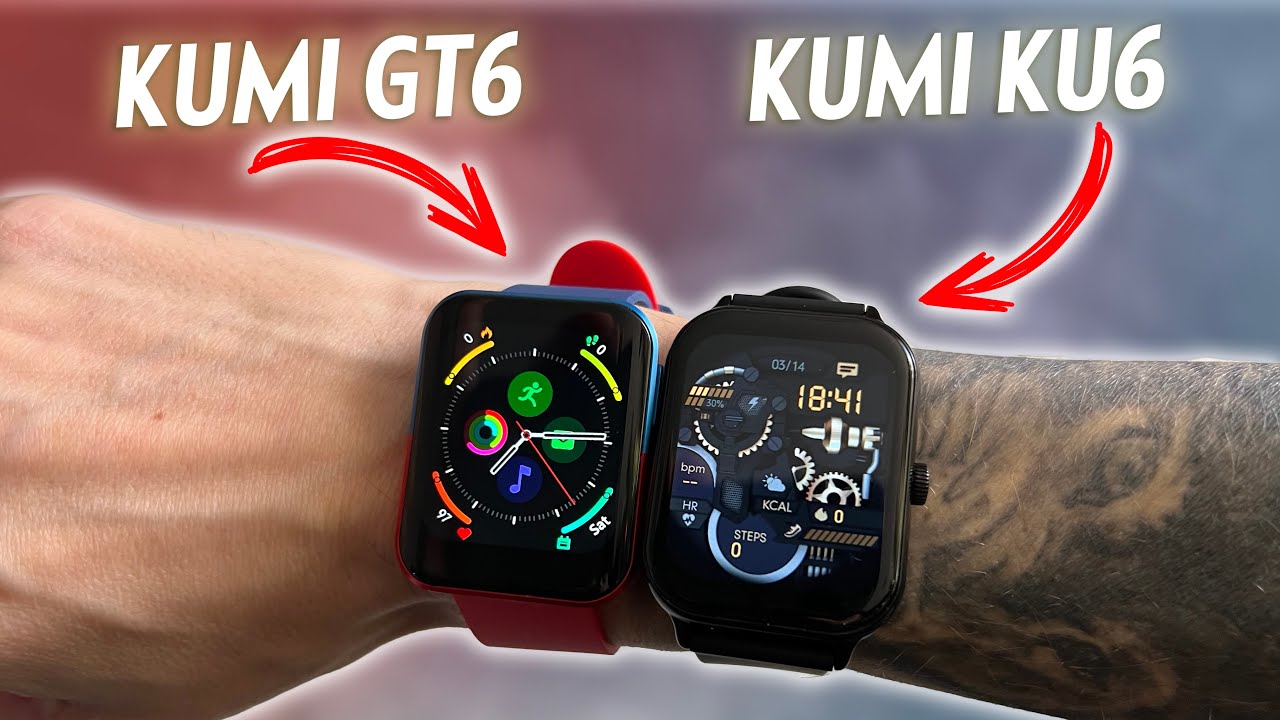 СМАРТ-ЧАСЫ ДЛЯ ANDROID AND iPHONE KUMI GT6 И KUMI KU6 - YouTube