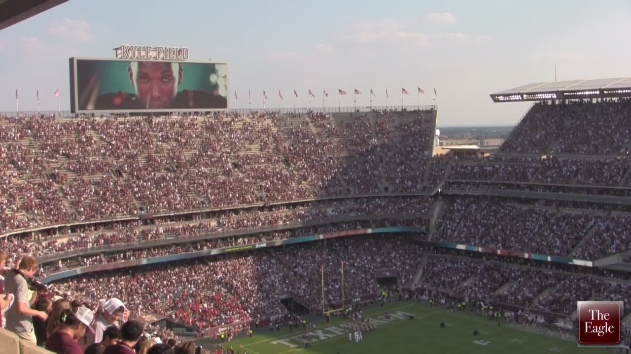 Texas A&M football takes Kyle Field to new team entrance - YouTube