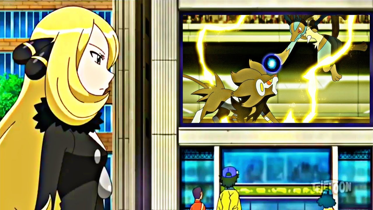 Cynthia Returns in Pokémon Journeys ENGLISH DUBBED | Cynthia Watches ...