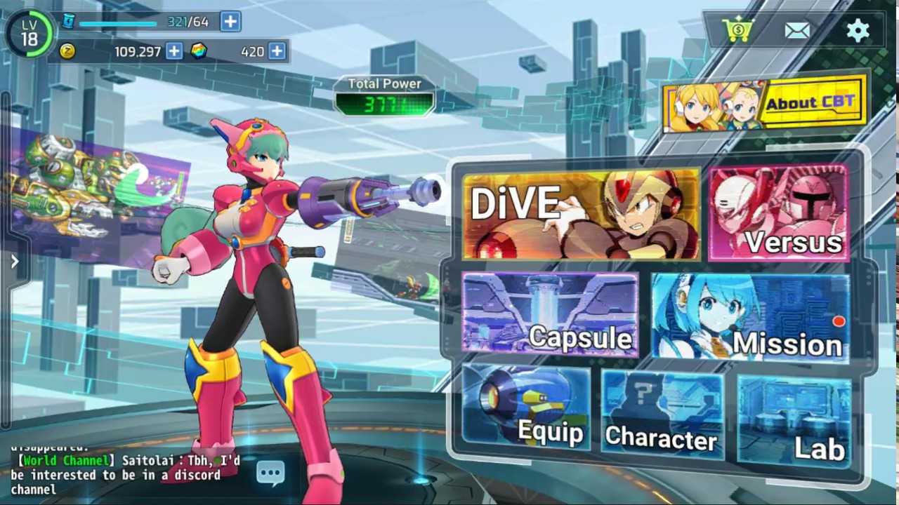 Mega Man X DiVE Marino Closed Beta - YouTube