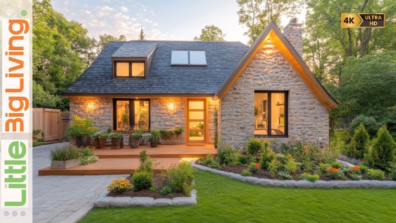 Small Traditional House Design Ideas: The Stunning Stone House Everyone ...