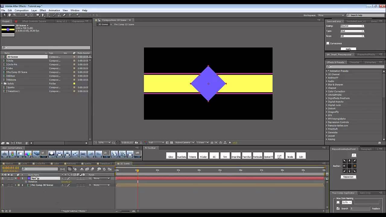 Graphic Animation Shapes Tutorial - YouTube