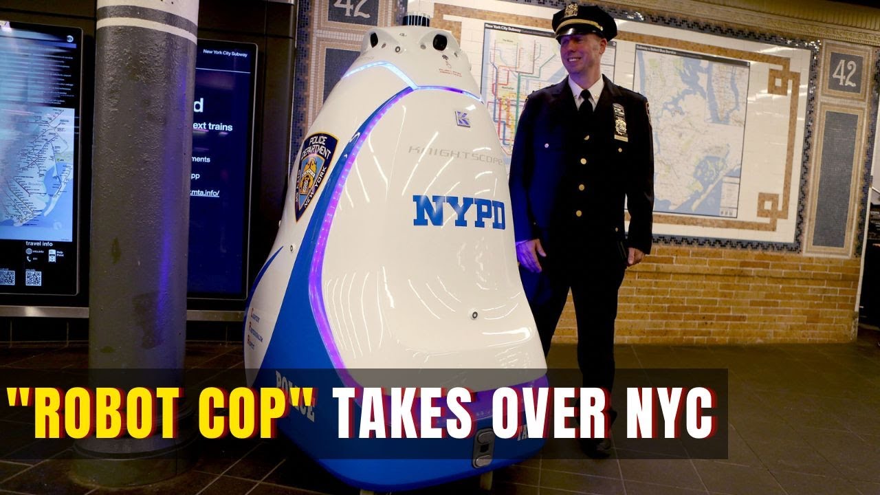 NYPD Unveils New Crime-Fighting Robot K-5 - YouTube