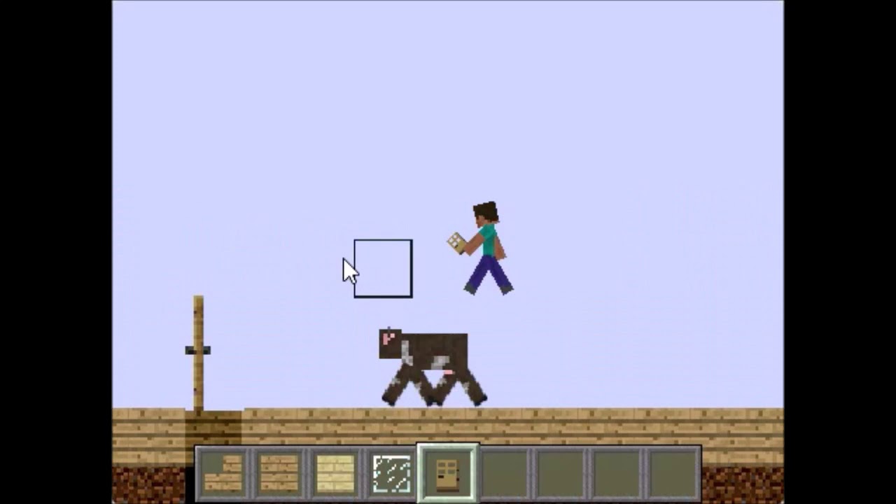 Paper Minecraft - Superflat Land 2D (Episode #1) - Building a House ...