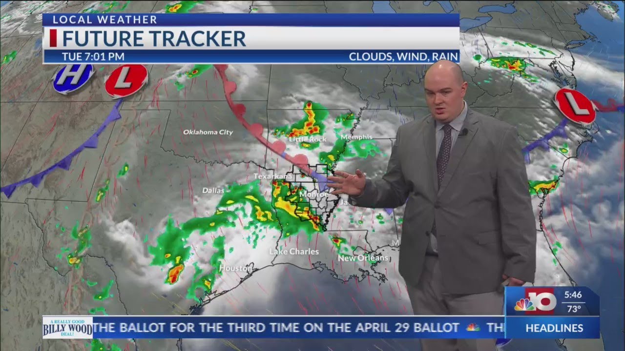 Meteorologist Chase Ward - Monday Forecast - YouTube