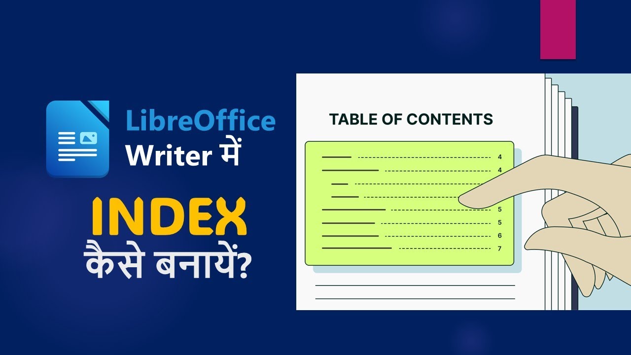 How to create Table of contents in Libre Office Writer - YouTube