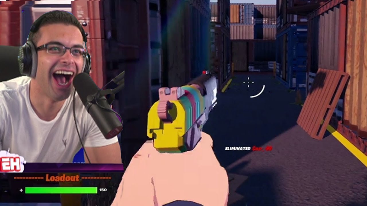 Nick Eh 30 Plays Fortnite In 1st Person For The FIRST TIME! - YouTube