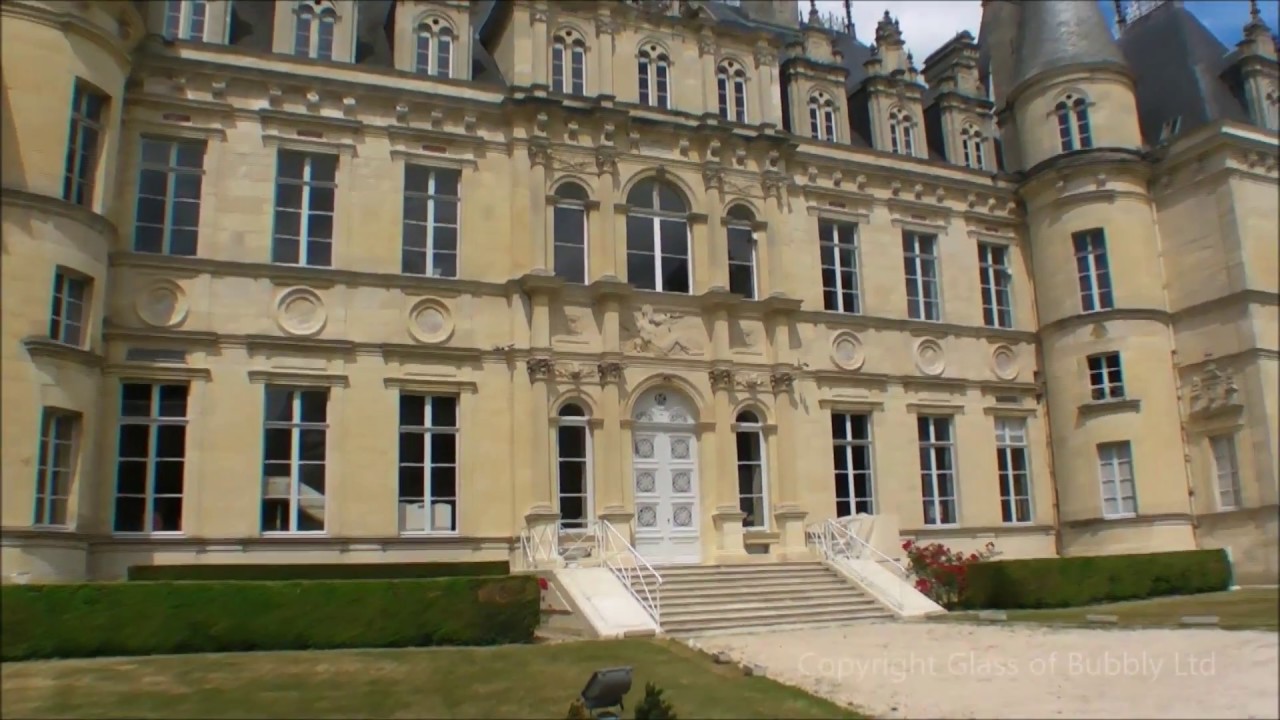 Champagne Chateau de Boursault with cellars - YouTube