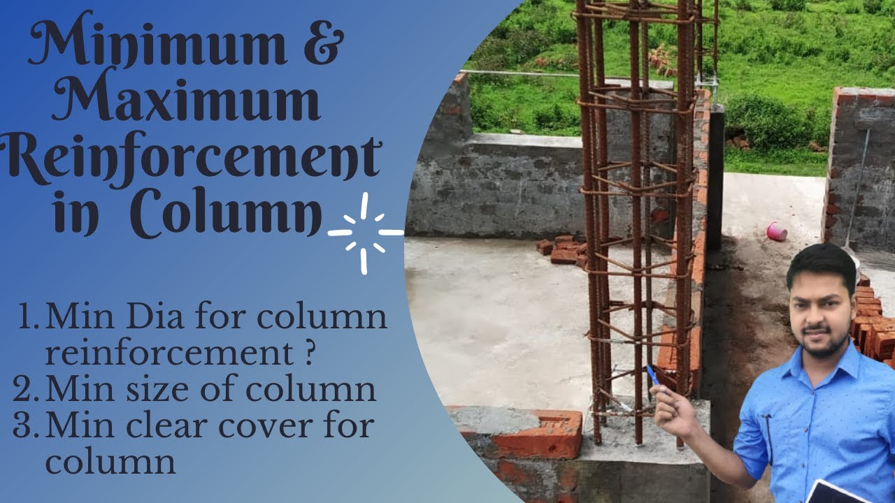 Minimum & Maximum Reinforcement in Column || Min Size of Column || Min ...