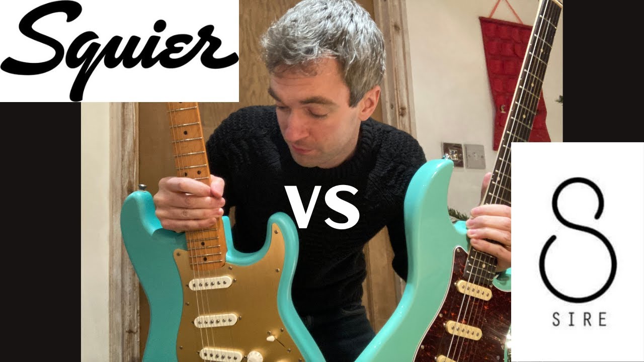 SQUIER vs SIRE! Comparing the 40th Anniversary Strat & Sire S3 ...