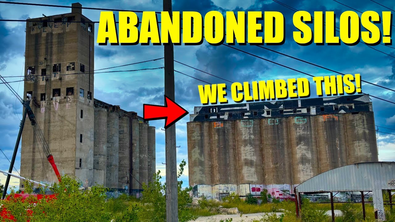 Scariest Climb of My Life! Exploring the Abandoned Damen Silos - YouTube