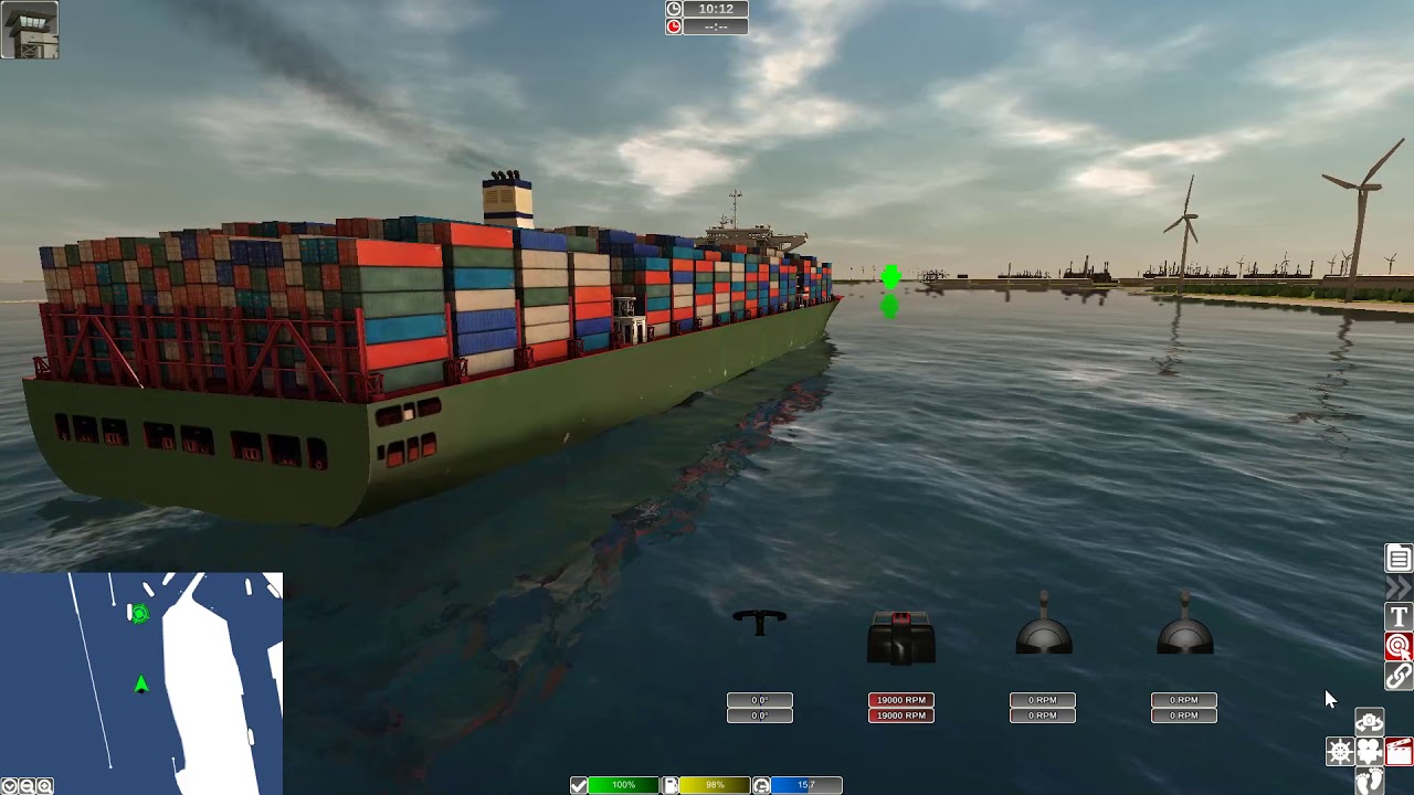 European Ship Simulator - Docking a Container Ship in the Port of ...