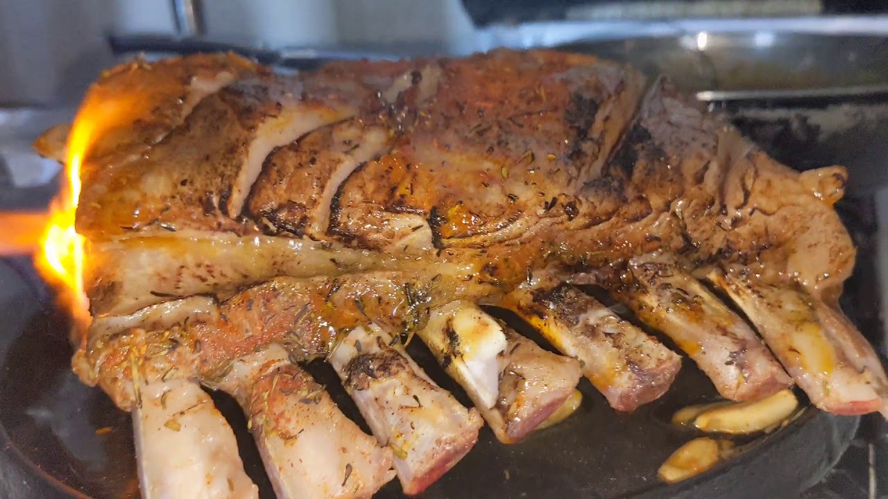 Poached lamb rib in wine and - YouTube