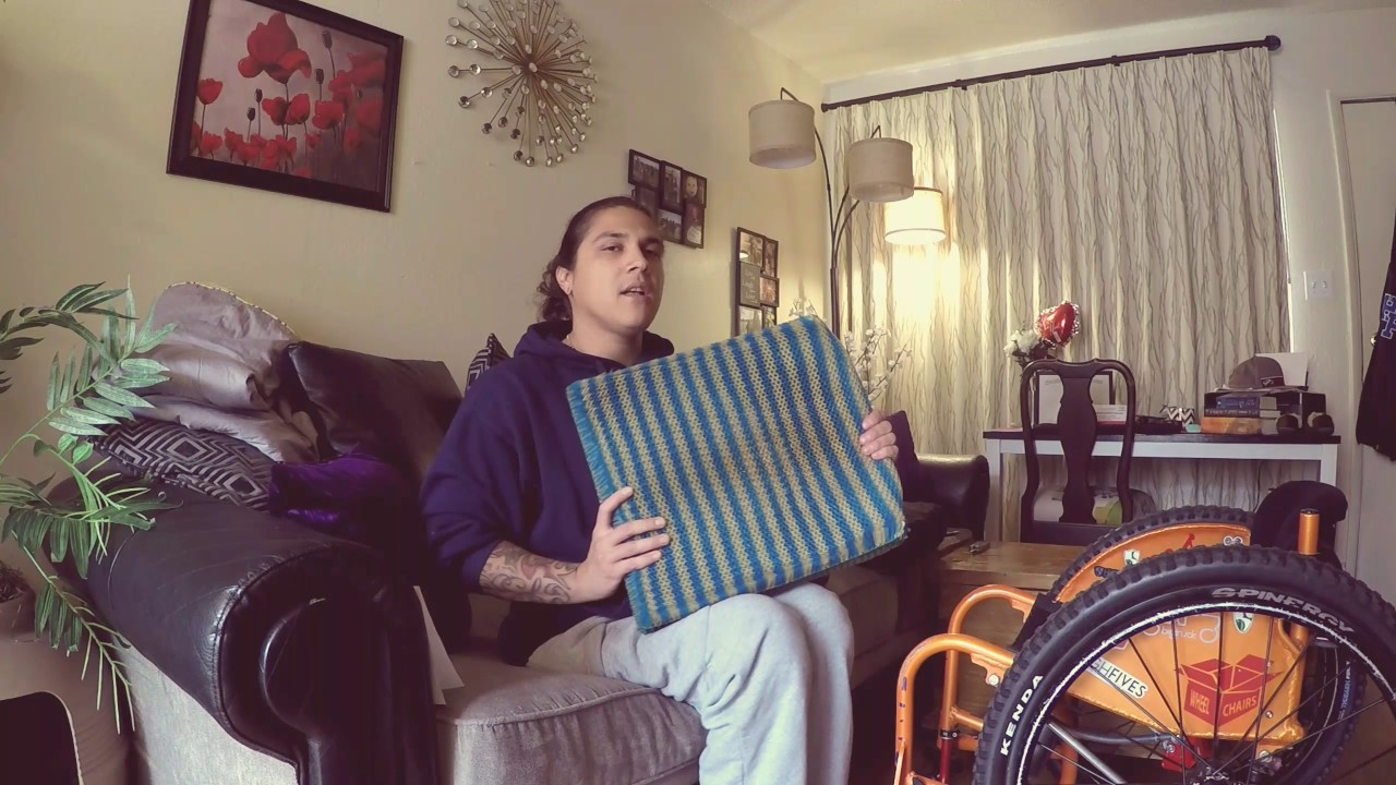Wheelchair back rest, privacy flap, cushion maintenance - YouTube