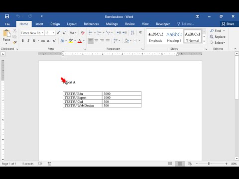 Apply Heading 1 style on the title text Report A - YouTube