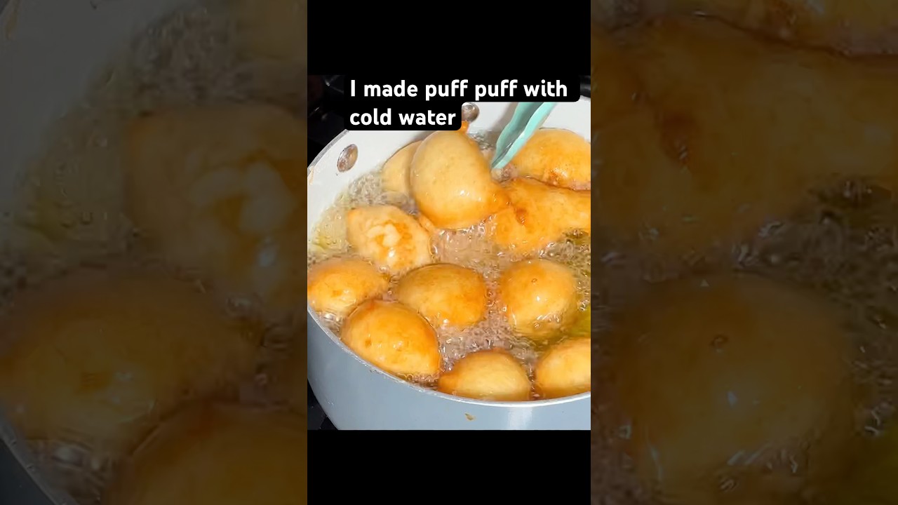 Try this cold water puff puff recipe - YouTube