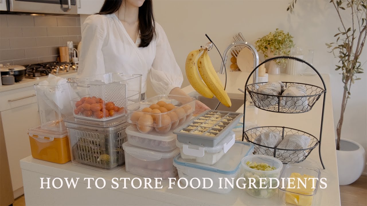 How to store food ingredients🥕 | KARAAGE | Kimchi fried rice | Japanese ...