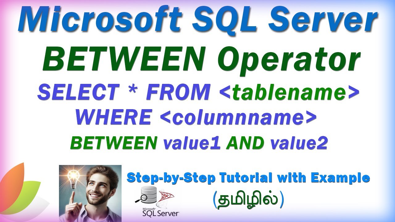 How To Use The Sql Between Operator In Ms Sql Server Ms Sql Between 4379