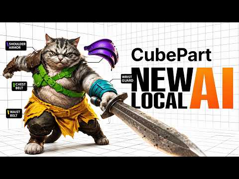 New Open-Source 3D AI For Game Ready - CubePart