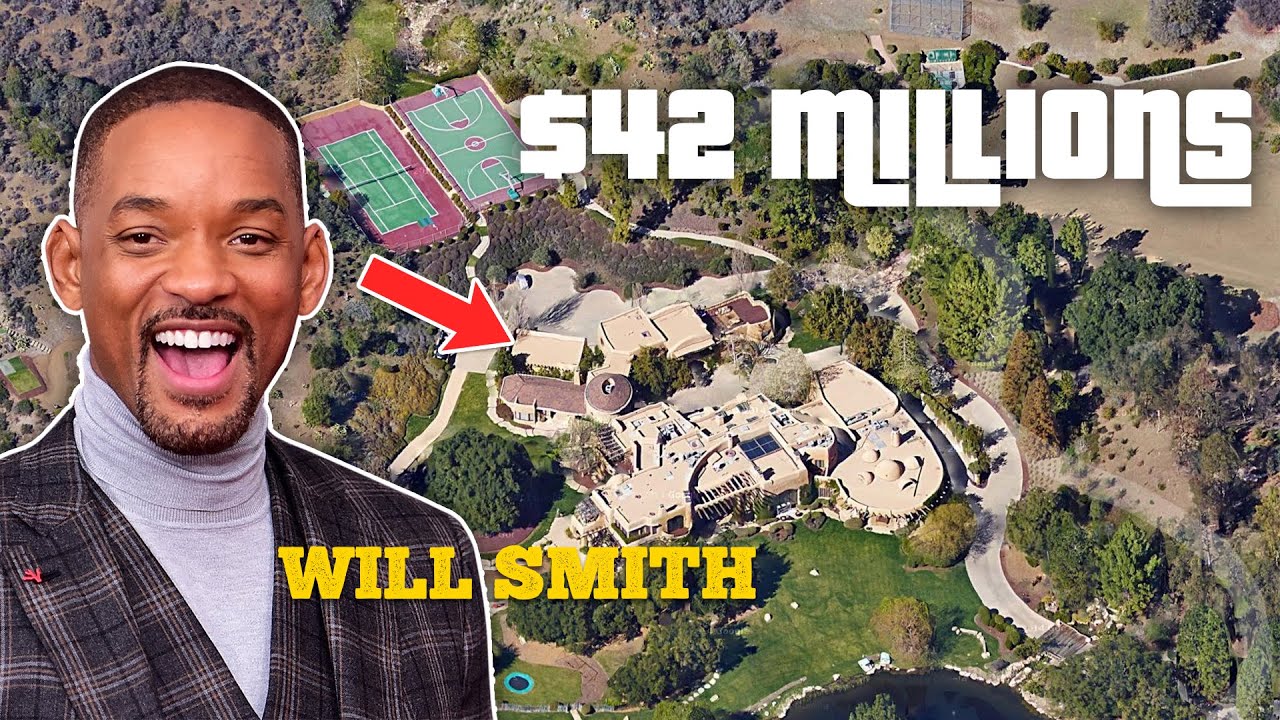 Will Smith's $42 Million Calabasas Mansion Tour/Celebrities Paradise ...