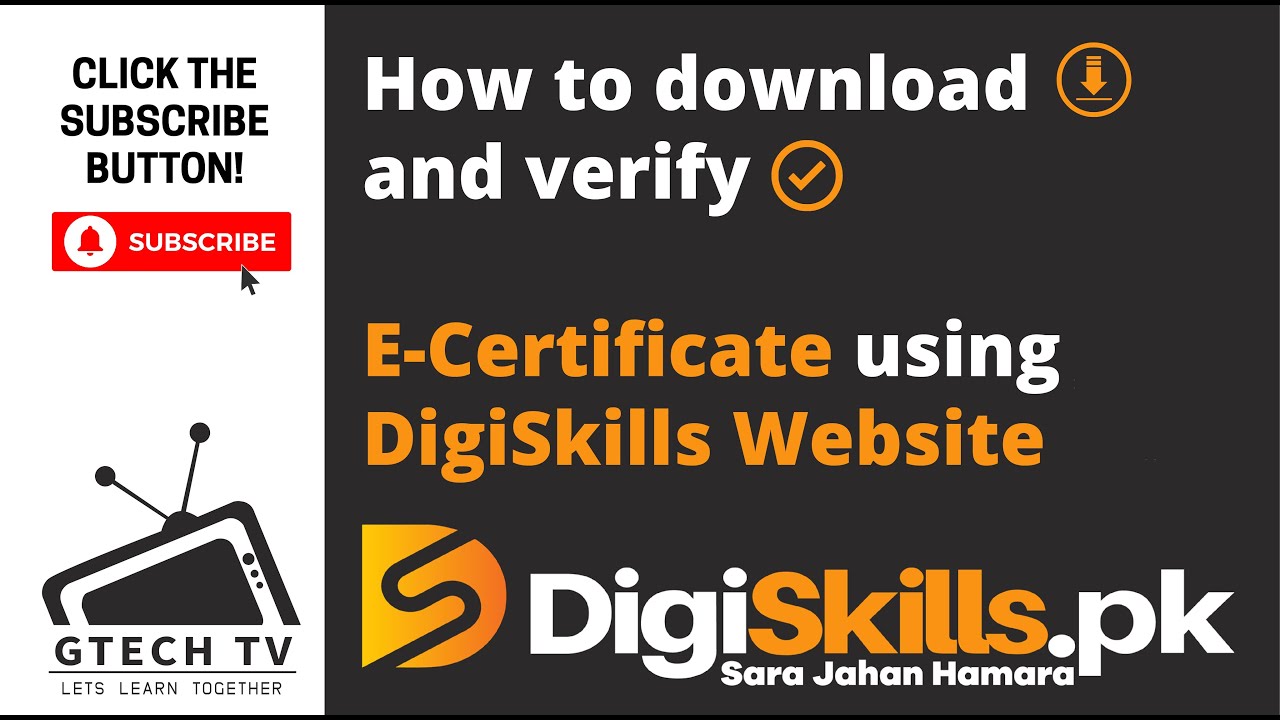 How to download and verify E-Certificate from Digiskills Website ...